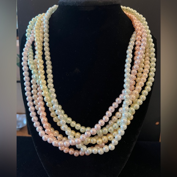 Joan Rivers | Jewelry | Vintage Joan Rivers Multi Strand Multicolored ...